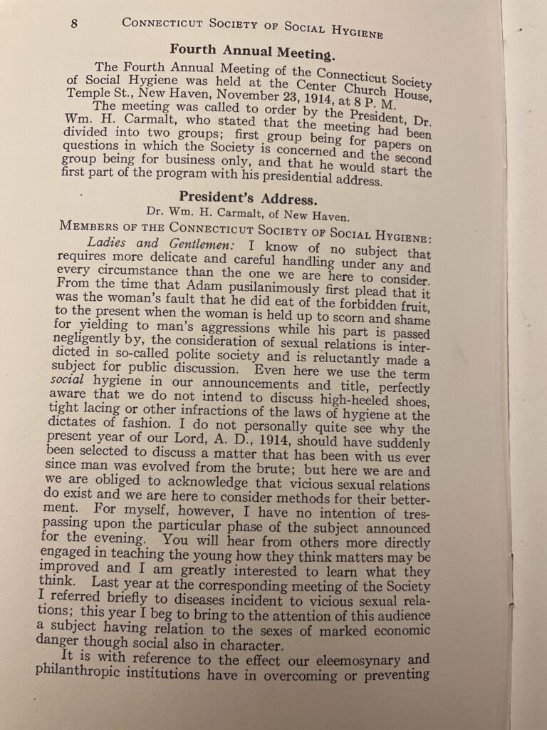Digital Archive: Connecticut Society For Social Hygiene ...